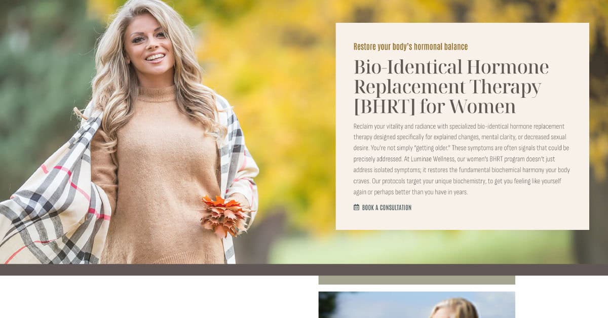 Bio-identical hormone replacement therapy for women